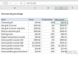 Decrease By Percentage Excel Formula Exceljet
